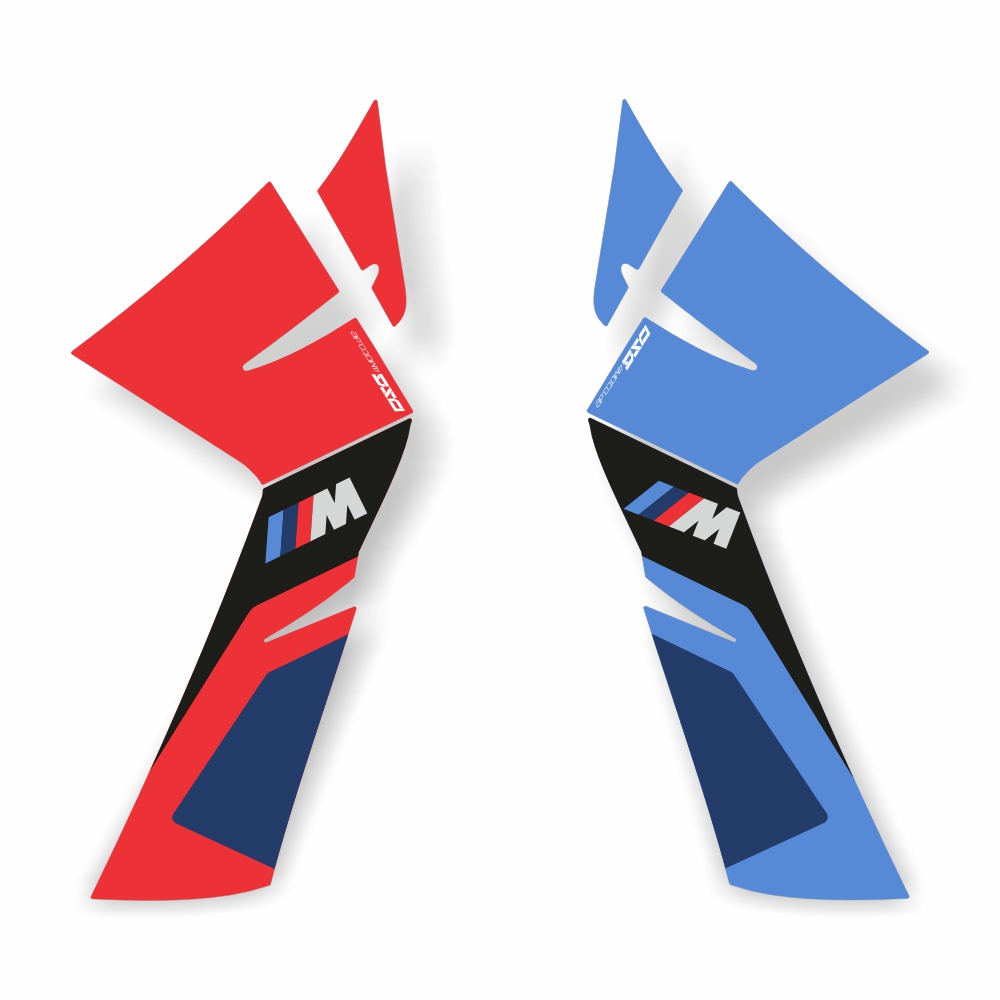 4moto® - BMW M1000RR (19-22) Winglet - Aufkleber Foliendekor Schwarz