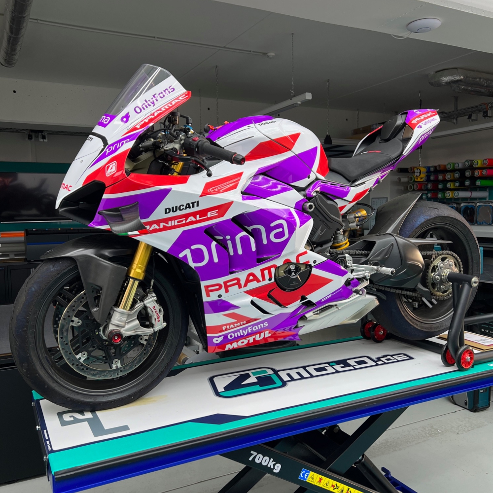 4moto® - DUCATI Panigale V4R (23-_) "PRAMAC" Replica Dekorkit